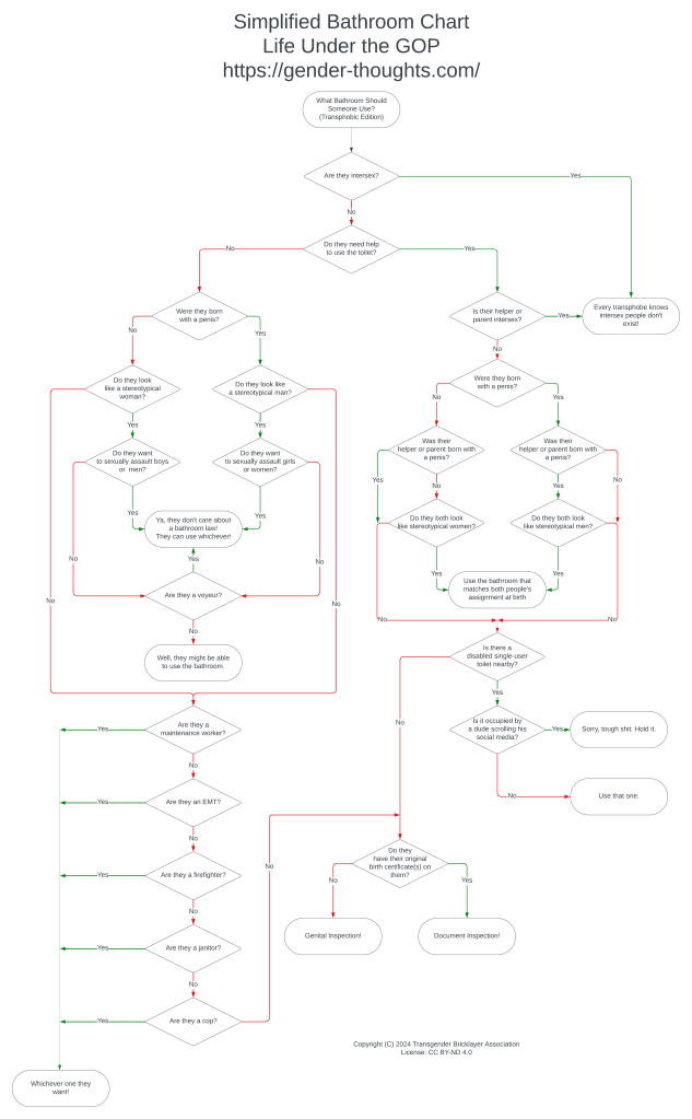A Bathroom Chart for Life Under the GOP – Gendered Thoughts